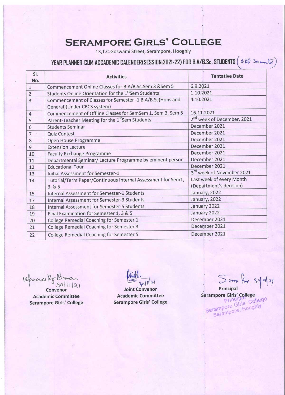 Serampore Girls College